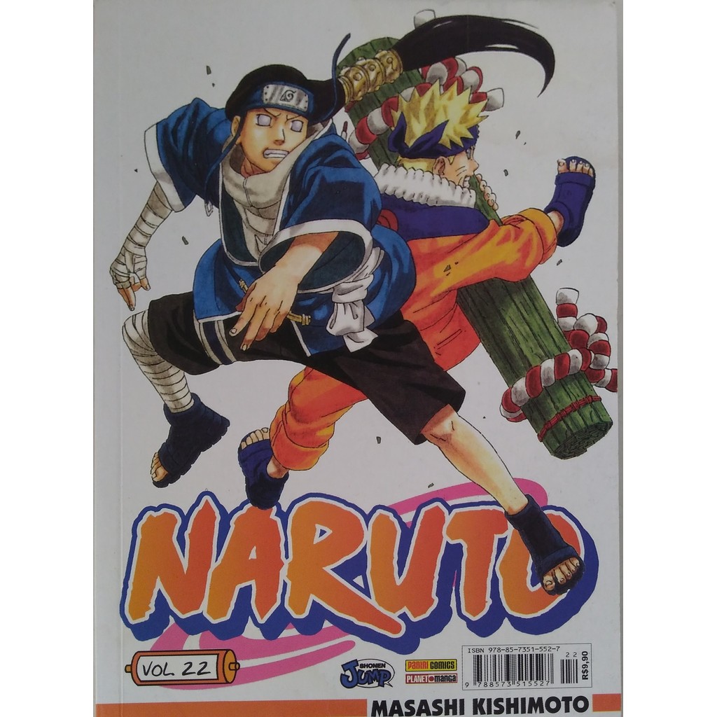 Mangá Naruto Vol. 22 de Masashi Kishimoto | Shopee Brasil