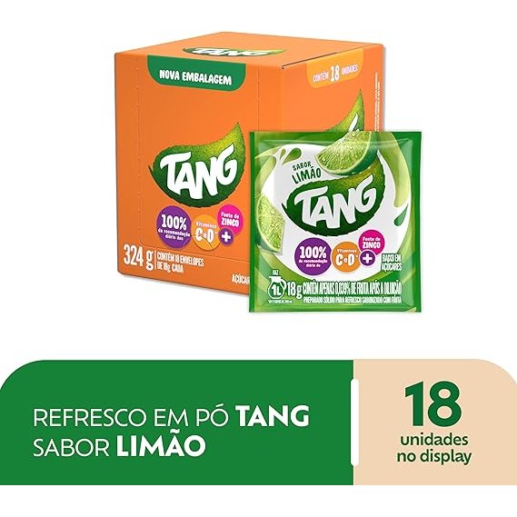 TANG SABOR LIMAO COM 18 UNIDADES | Shopee Brasil