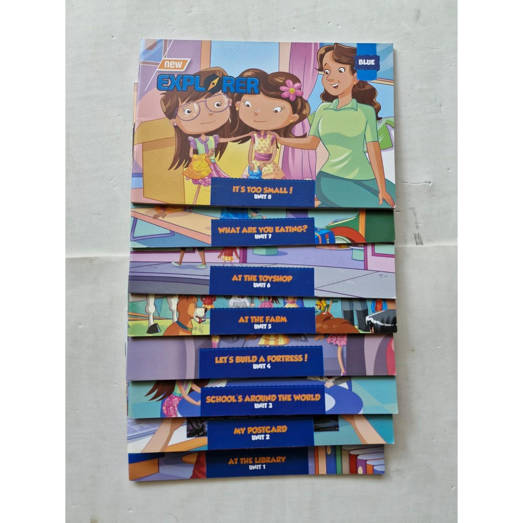 LIVRO, KIT(8), PROGRAMA ESSENTIAL, INTERNATIONAL SCHOOL, BLUE, NEW ...