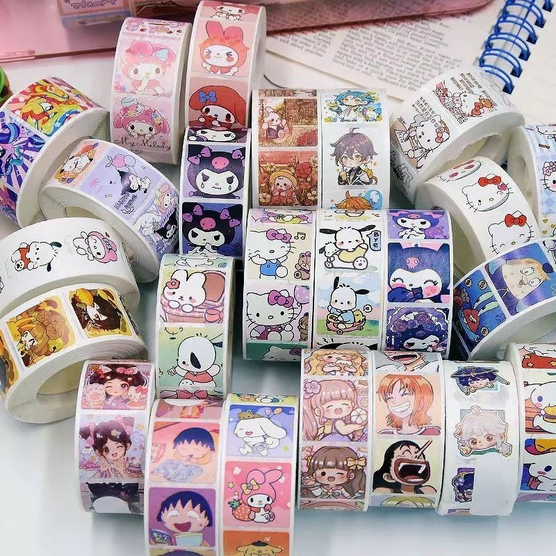 5000 Folhas Adesivo Autocolante Sanrios Hellokittys My Melody ...