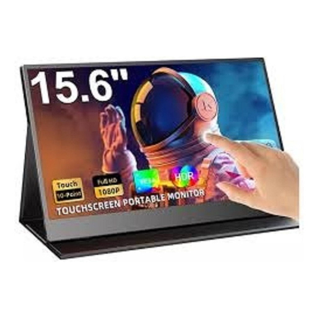 Monitor Portatil Touch Screen 15.6 Full Hd 1080 Usbc Hdmi Cor Preto ...