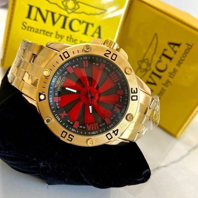 Relogio Masculino Speedway Cassino Roleta Dourado Luxo Ostentação ...