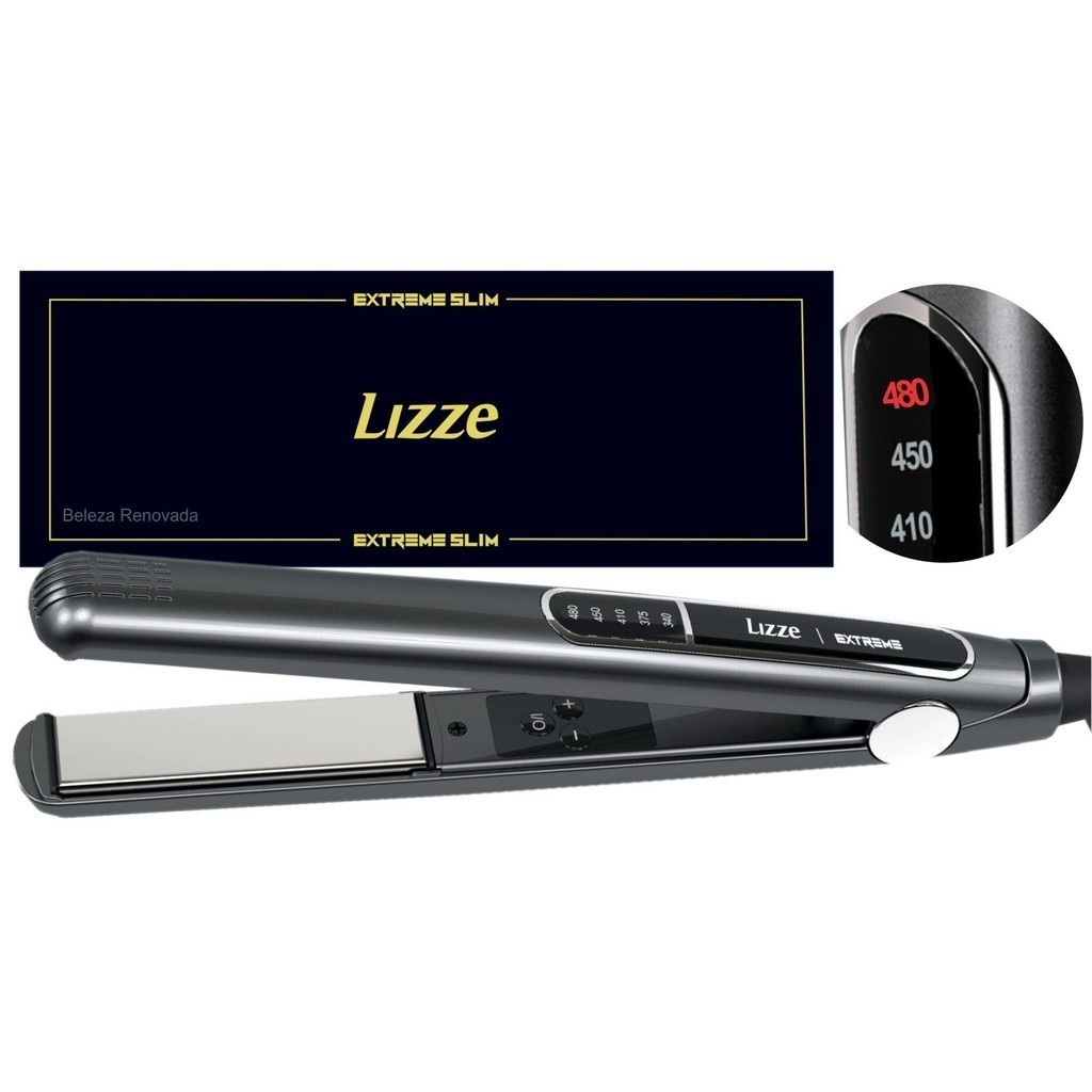 Lizze Prancha Chapinha De Cabelo Lizze Extreme Profissional 127v Cinza | Shopee Brasil