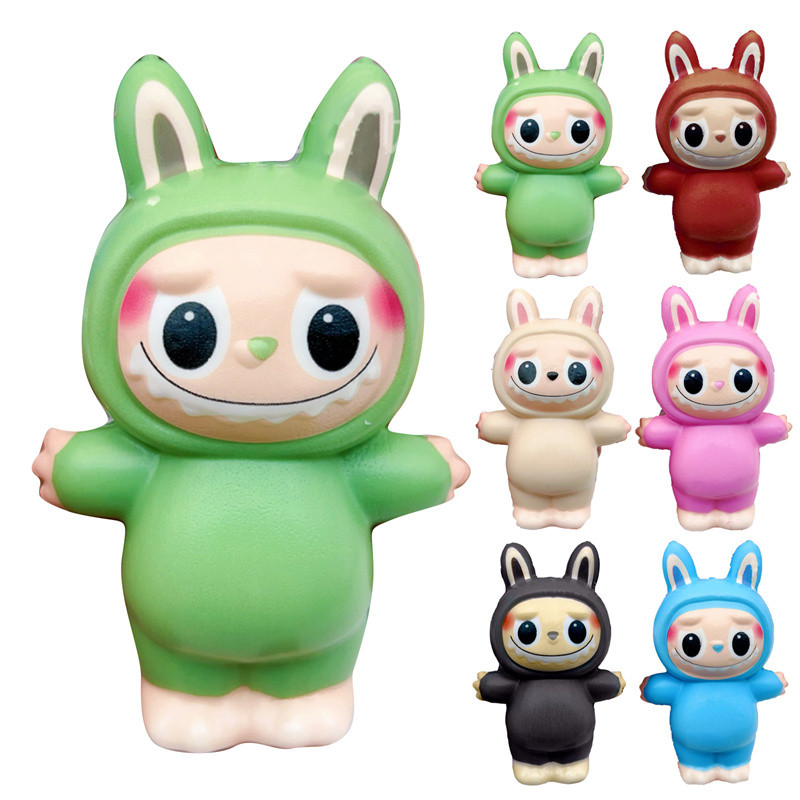 Brinquedos De Mesa Labubu Squishy Toys for Girls Doll Descompressão Acessórios | Shopee Brasil
