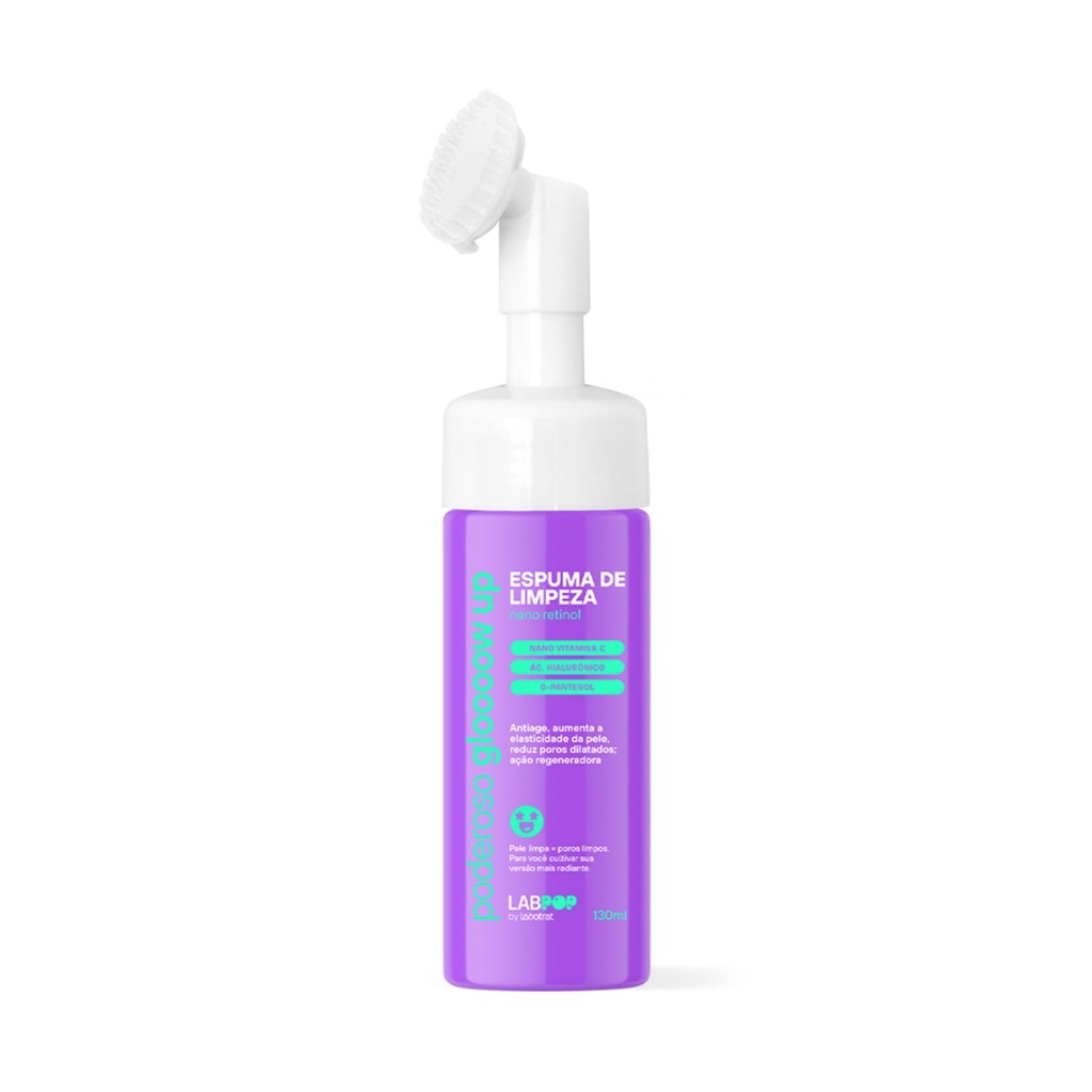 Labotrat Labpop Espuma Limpeza Facial Poder Glow Up 130Ml | Shopee Brasil