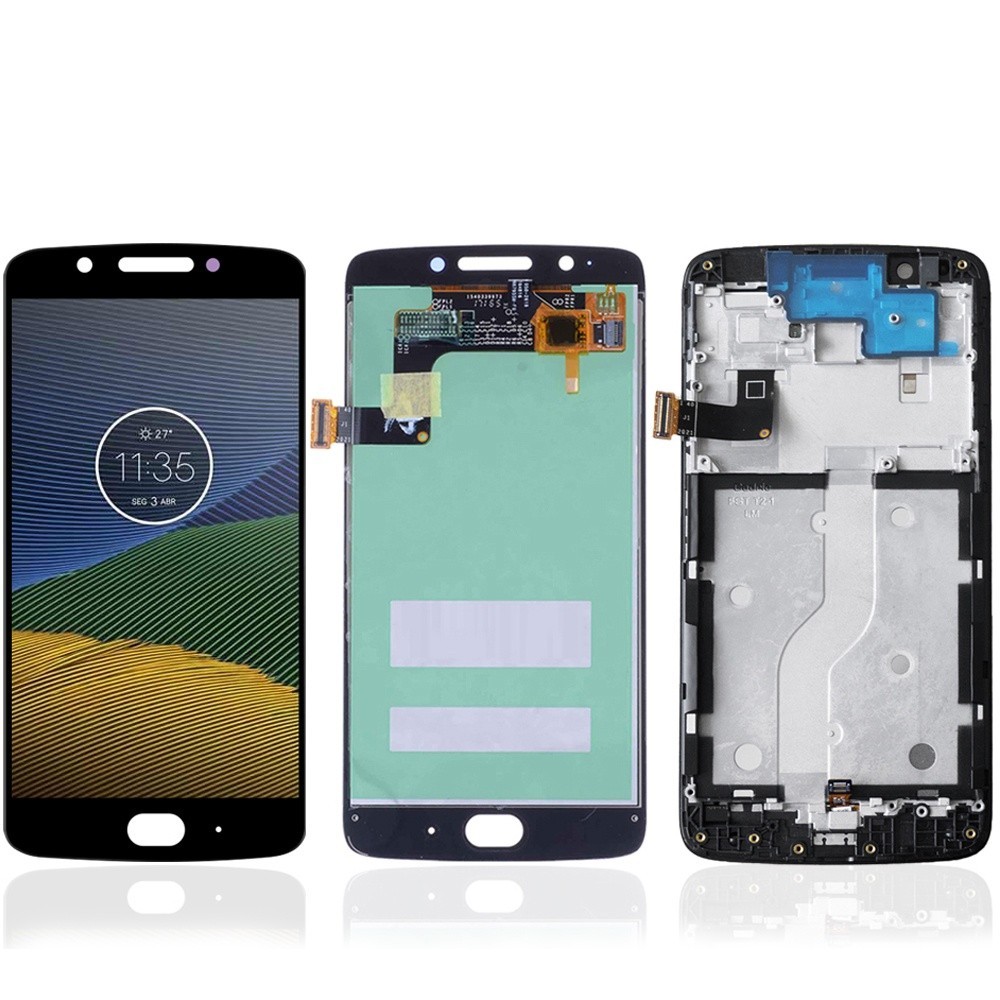 Display Tela Para Moto G5 Frontal Touch Lcd Competivel XT1672 XT1676 Incell Lcd Sem Aro - Padrão ...