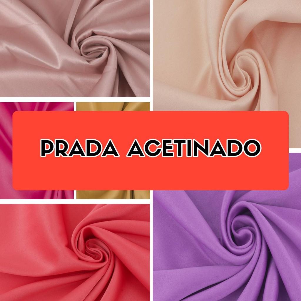 4 Metros Tecido Pradda Two Way Acetinado (4m x 1,50m) | Shopee Brasil