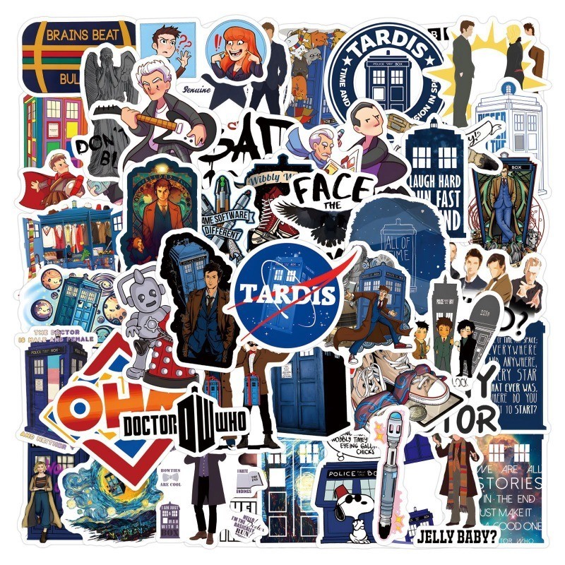 55pcs/Set Doctor Who Stickers Adesivos À Prova D'água Decalque Para ...