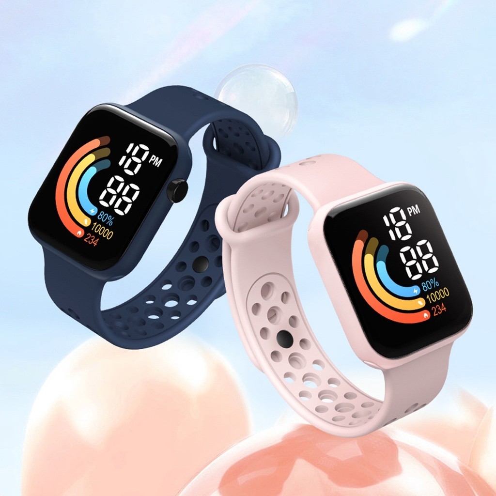 Led Creative Dial Rainbow Pattern Relógio Eletrônico Padrão Arco-Íris ...