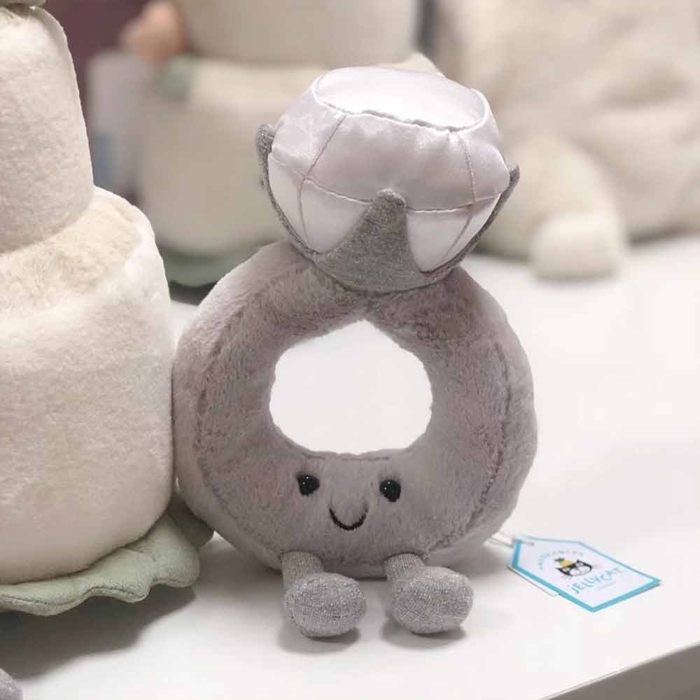 Jellycat Amuseable Diamond Ring Plush Toy 20cm | Shopee Brasil