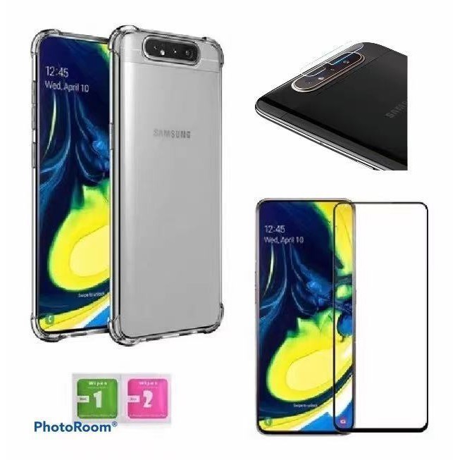 Capa Case Capinha Anti Shock Samsung Galaxy A80 + Pelicula Vidro 3D ...