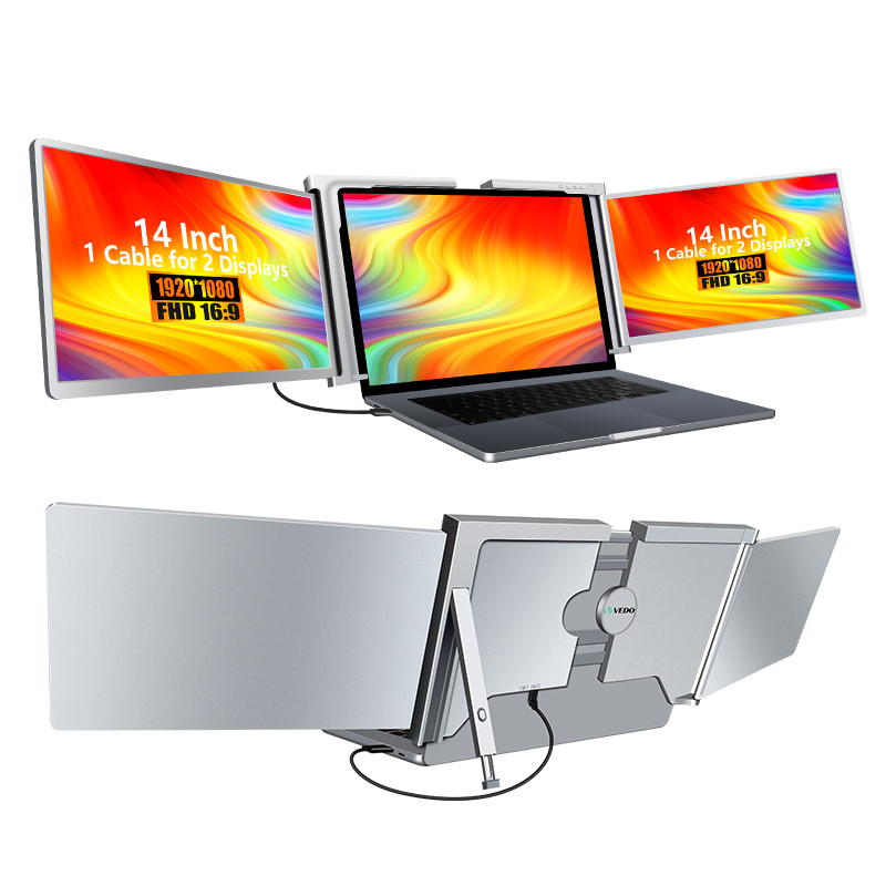 Extensor de tela tripla para laptop VEDO 14” 1200P IPS | Shopee Brasil