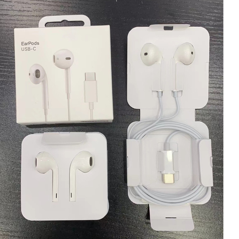 Fones De Ouvido Com Fio Para iPhone 15 16 USB-C Plug Pro max | Shopee ...