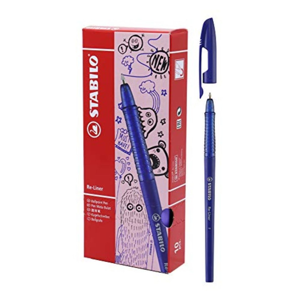 Kit 10 Caneta Esferografica STABILO Reliner 0.7mm | Shopee Brasil