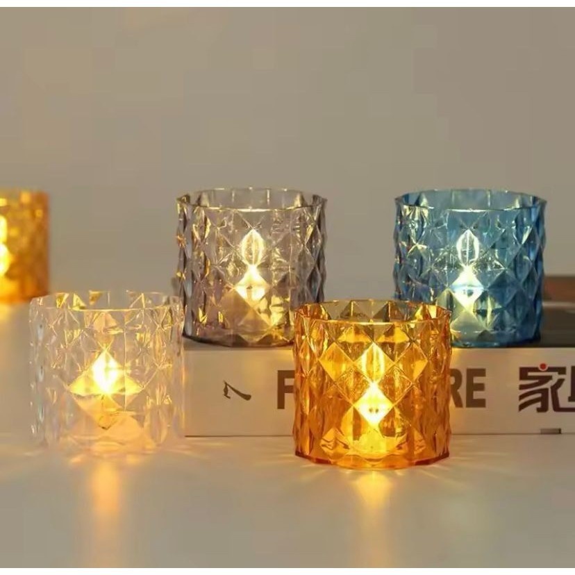 Mini Vela Led Castiçal Luminária Decoração Sem Fio | Shopee Brasil