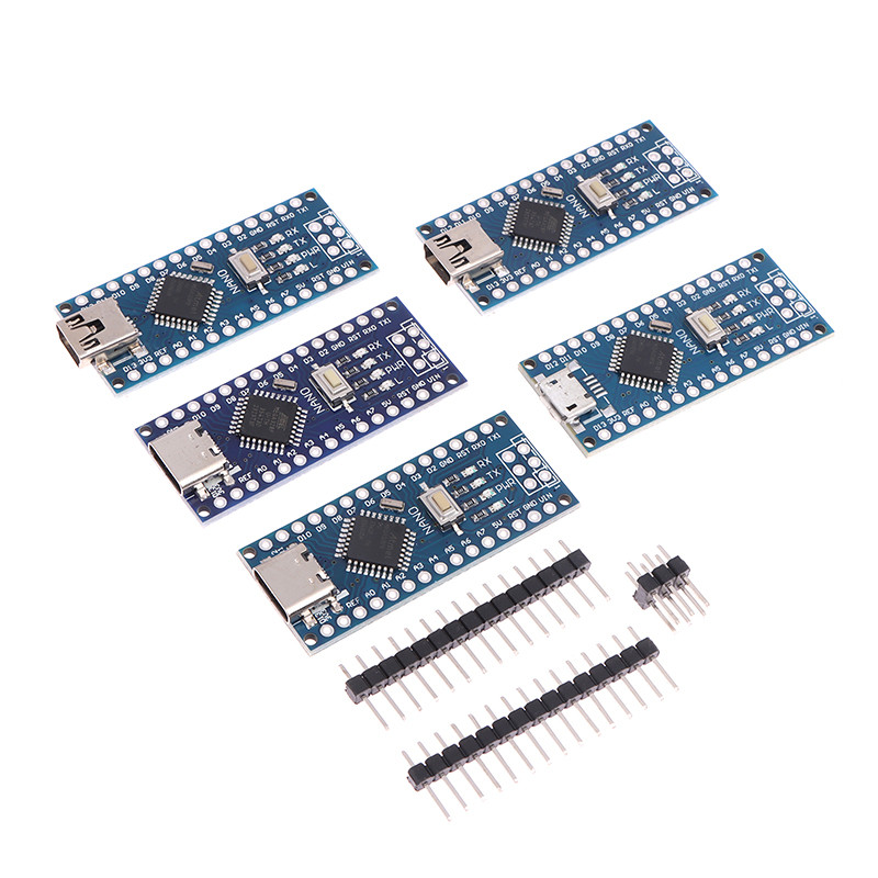 LTBR MINI USB Para NANO V3.0 ATmega328P CH340G Placa De Microcontrolador Arduino Tipo-C/Micro ...