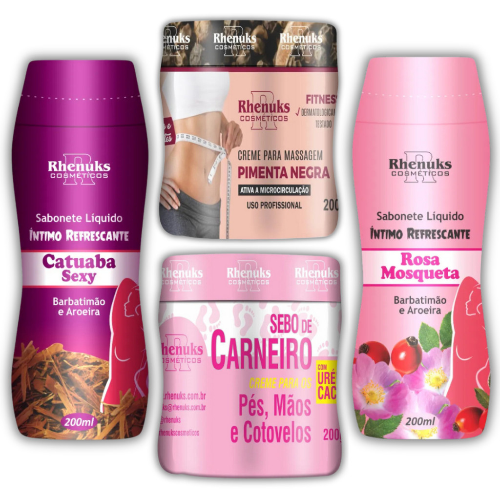 KIT Perfeito Para Mulheres - 2 Sabonetes Intimos + Sebo de Carneiro ...