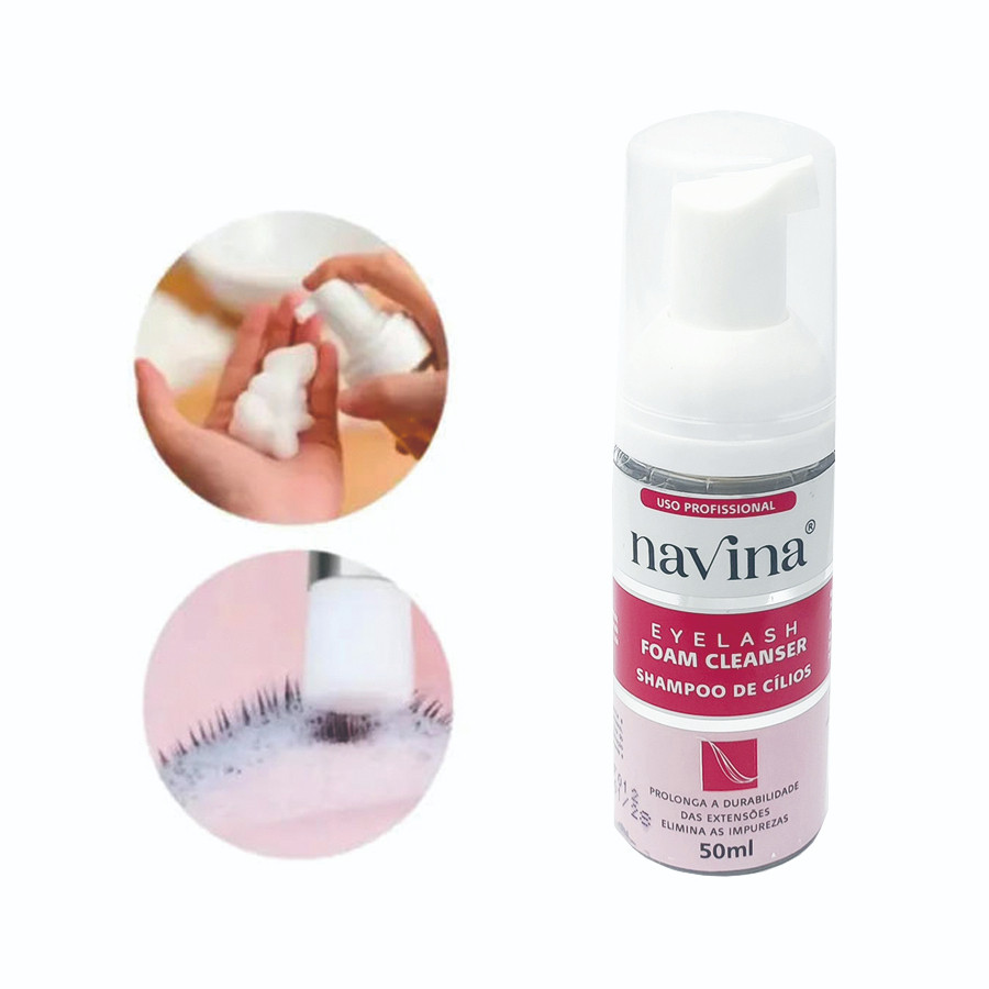 Shampoo De Cílios Navina Para Higienização | Shopee Brasil