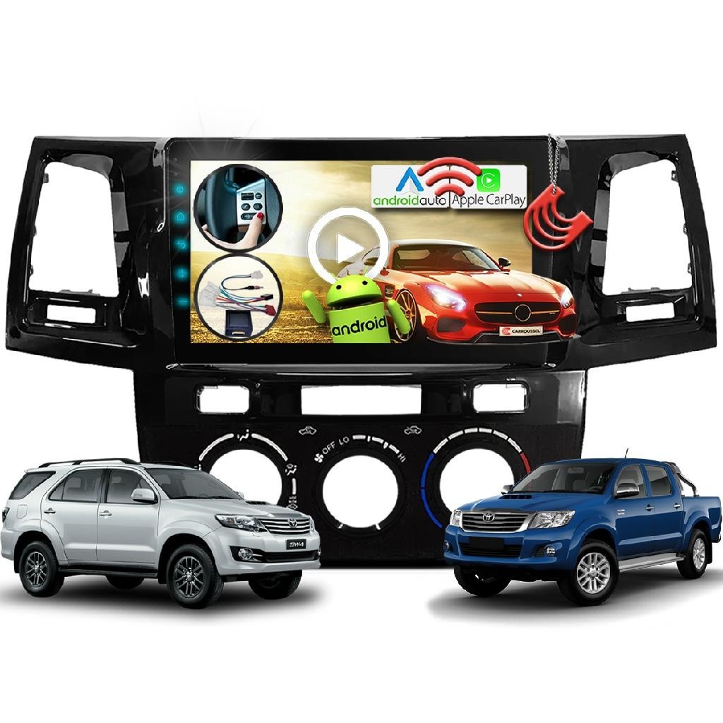 Kit Central Multimidia Mp5 Android Hilux e Sw4 12/15 - Câmera Moldura Chicote Rede Can Bus 2gb ...