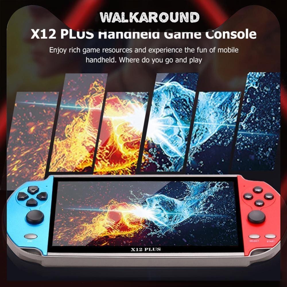 X12 Plus Console De Vídeo Game Portátil 10000 Jogos Tela HD De 7,1 ...