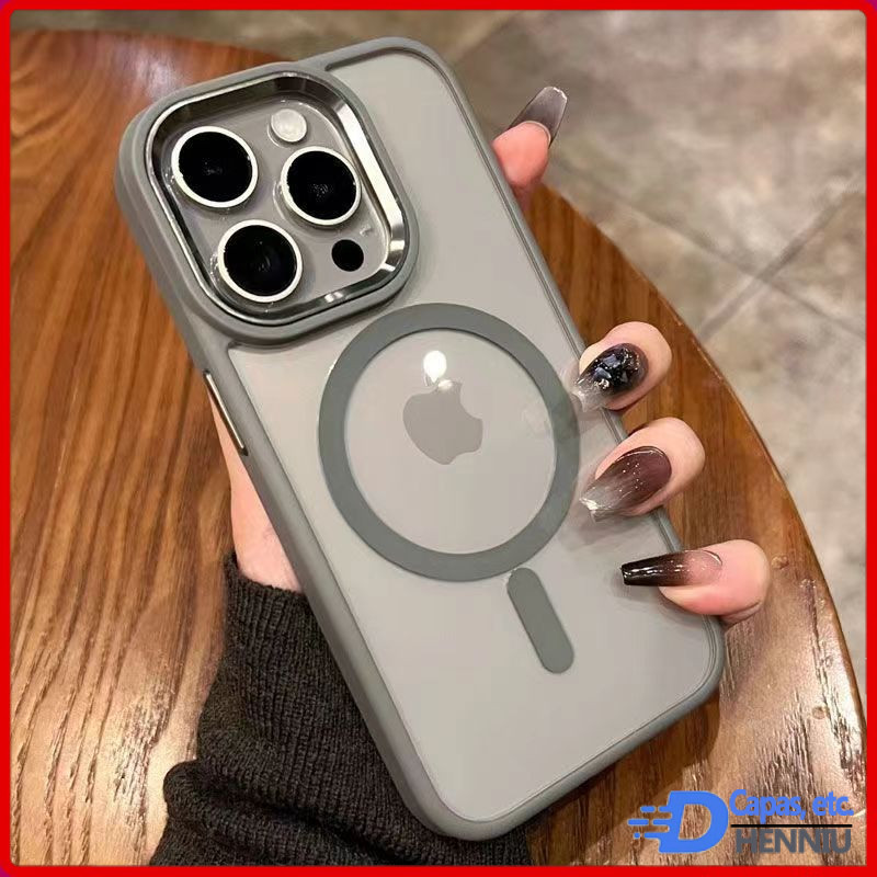 Armadura De Luxo Transparente Magsafe Caso De Telefone Para iPhone 11 13 12 14 15 16 Pro Max ...