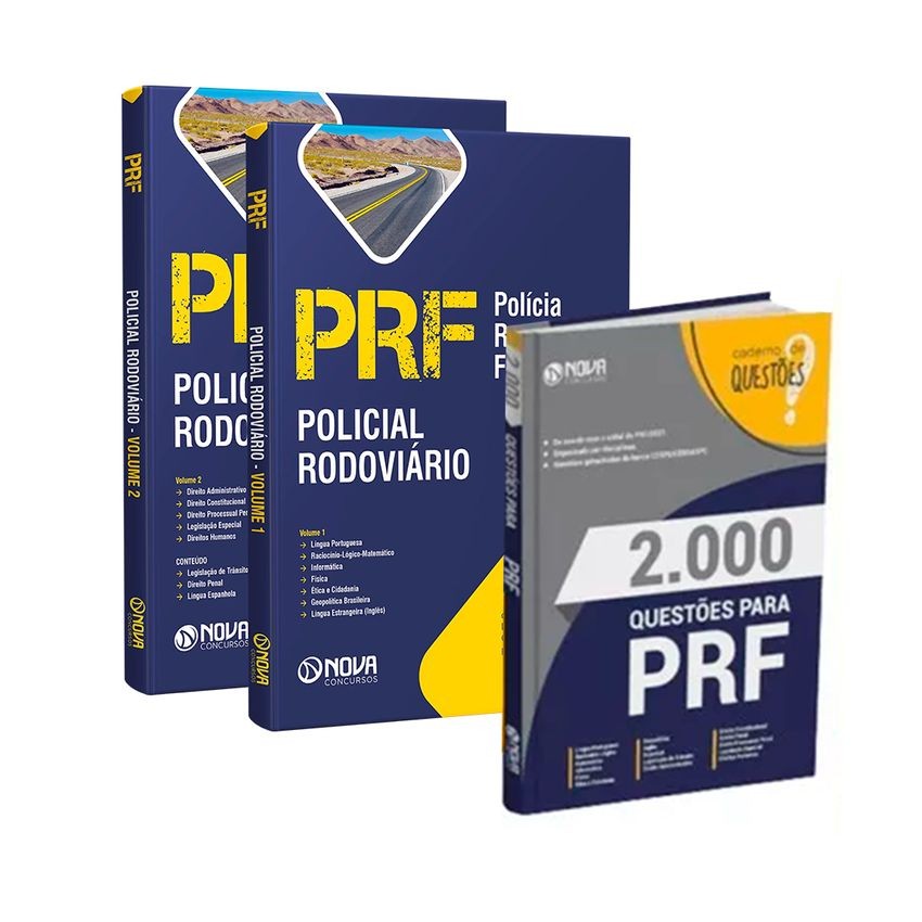 KIT Apostila Policial Rodoviario + 2000 Questoes PRF | Shopee Brasil