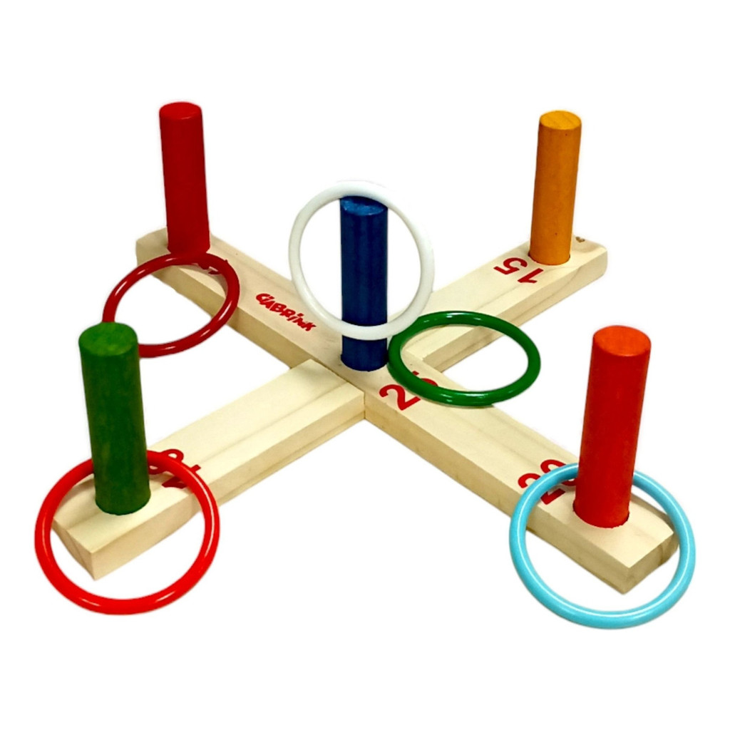 Jogo De Argolas Cruz Brinquedo Gincana Festa Junina Ciabrink | Shopee ...