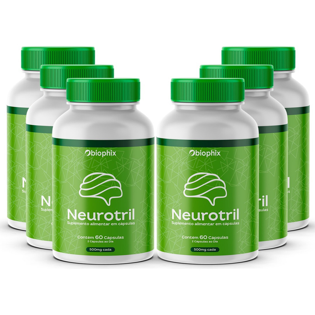 6un Neurotril Original 60 Cápsulas - Memória E Concentração | Shopee Brasil
