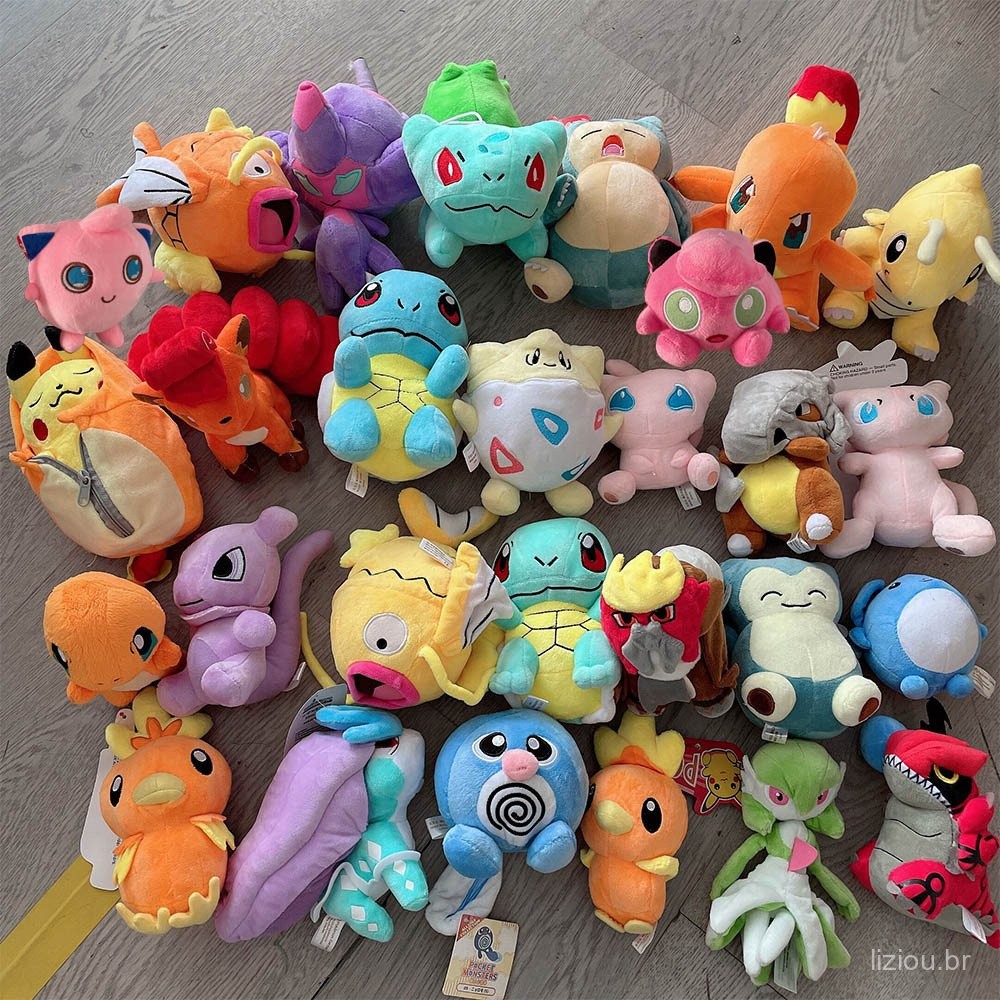 28Style Pokémon Brinquedo de boneca de pelúcia Jigglypuff Pikachu ...