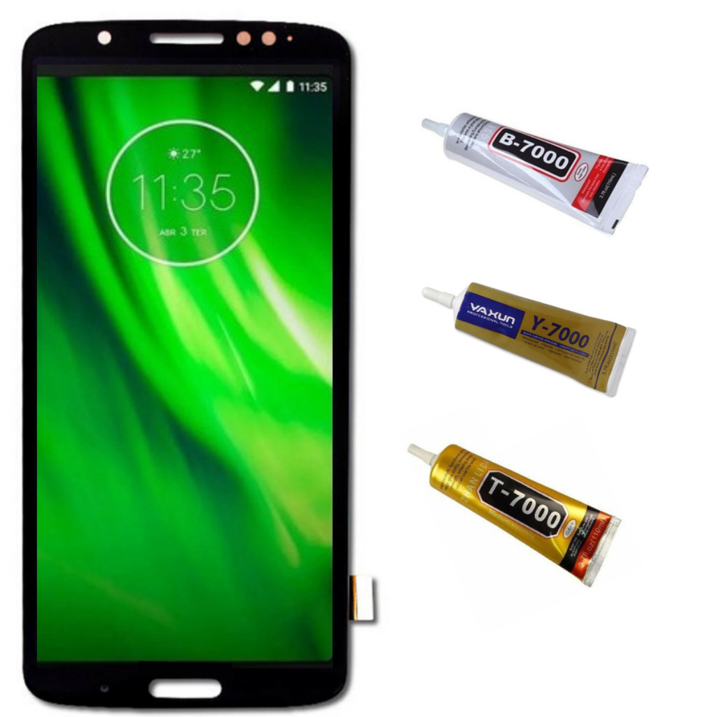 Tela Display Lcd Touch Para Moto G6 Plus + Cola 100ml | Shopee Brasil