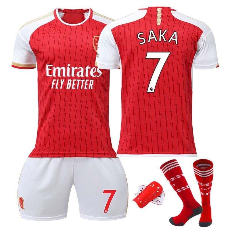 Camisa de futebol em estoque 2324 Arsenal Home Football Jersey Suit 7 ...
