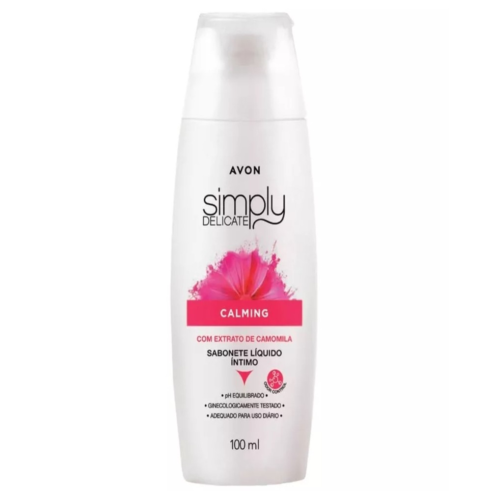 Avon Simply Delicate Sabonete Líquido Íntimo Calming 100ml | Shopee Brasil