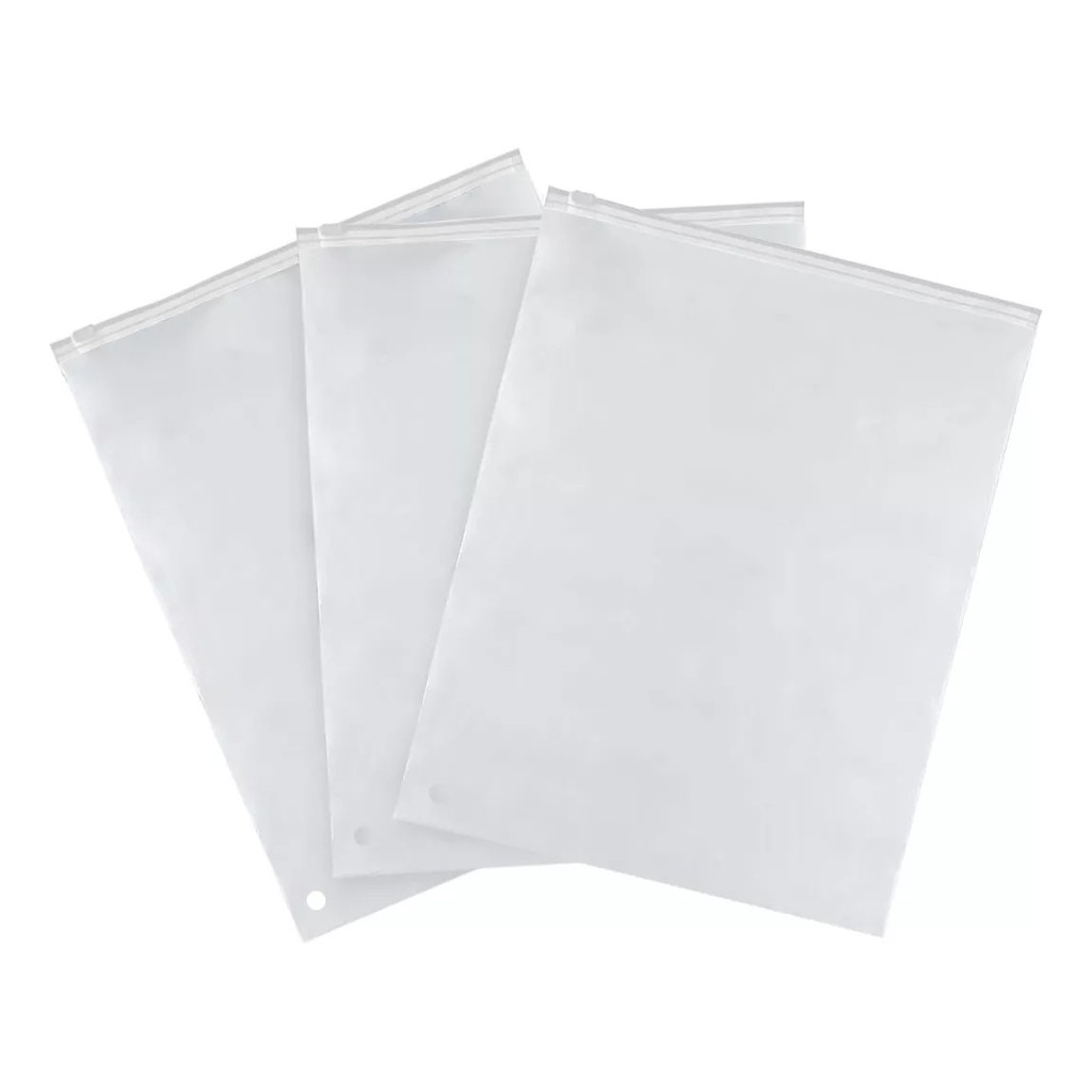Saco Plástico Zip Lock Transparente Embalagem 25x32 Com 25 Unidades ...