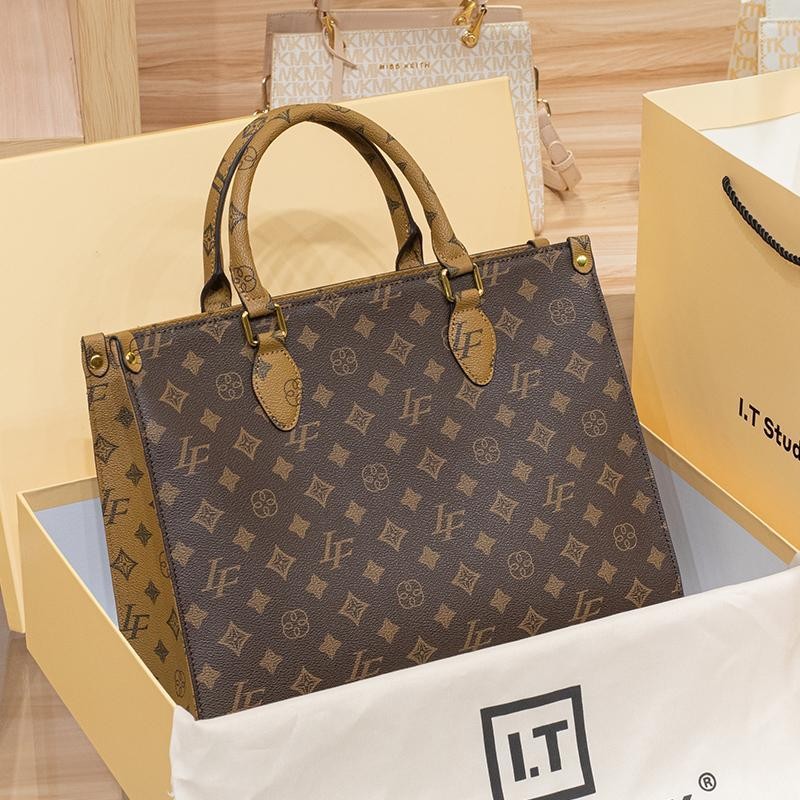 Hong Kong bolsa Tote de couro genuíno feminino 2025 novo estilo grande ...
