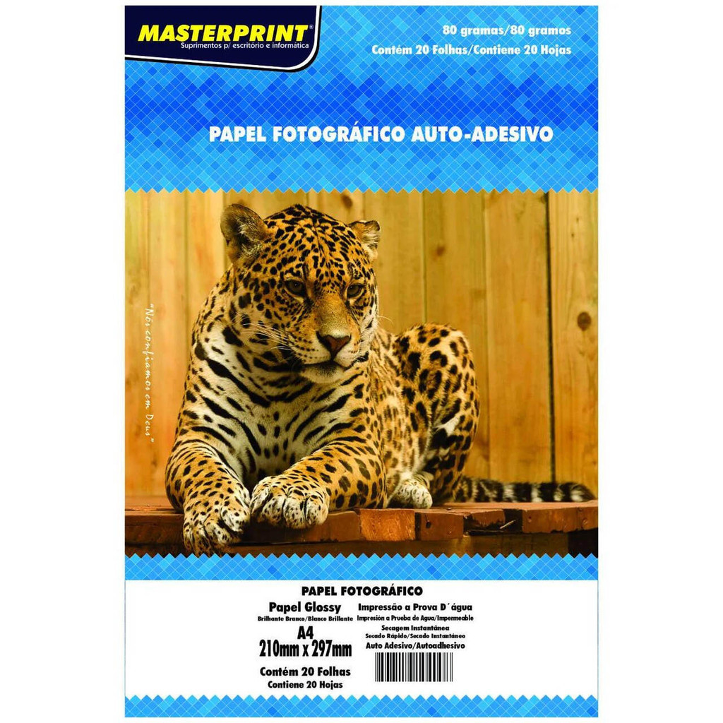 MP PACK PAPEL FOTO GLOSSY 80G ADESIVO C/100FLS | Shopee Brasil