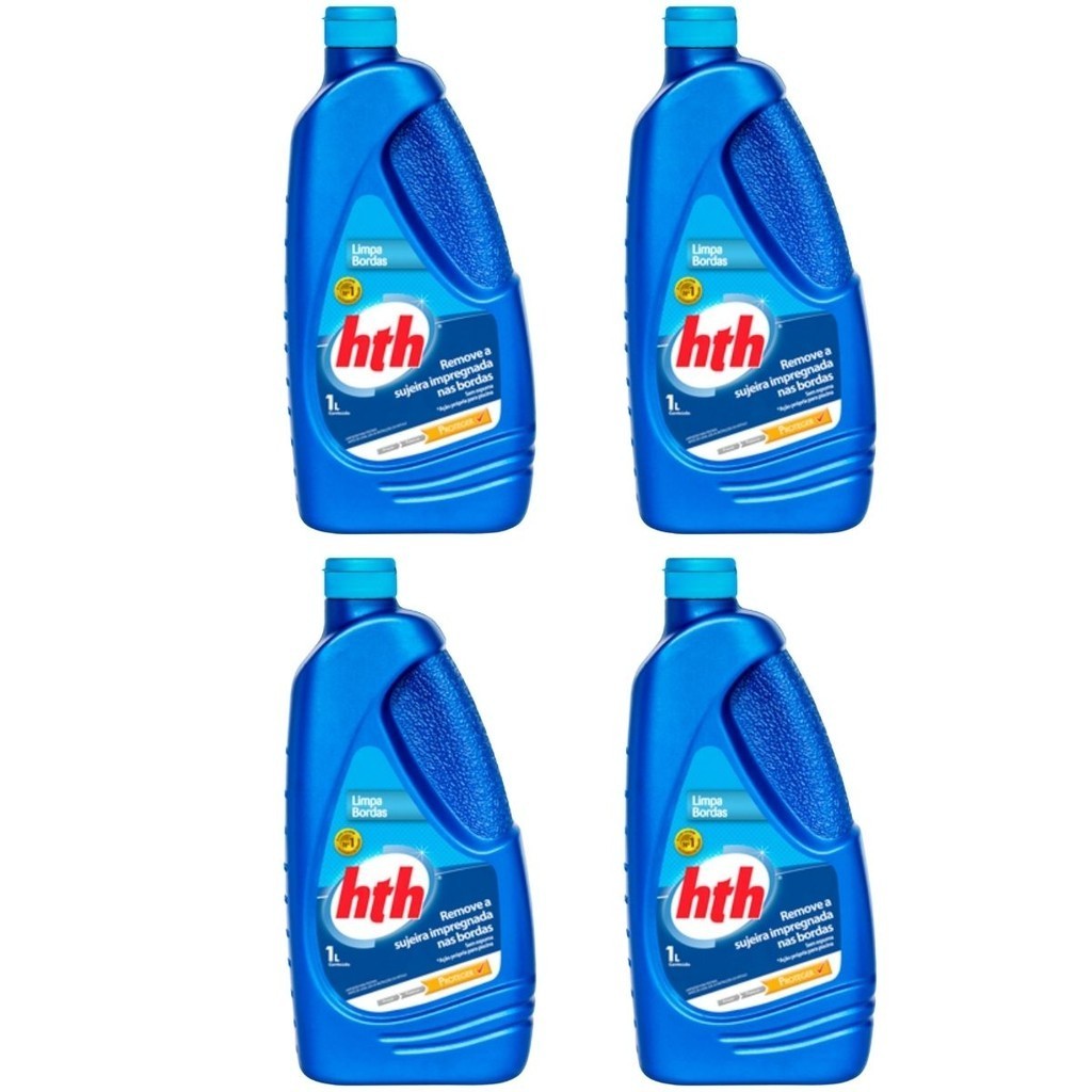 Kit com 4 Limpa Bordas HTH 1L | Shopee Brasil