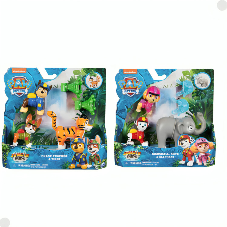 Pack 3 Personagens Filhotes da Selva Jungle Pups Patrulha Canina 3583 ...