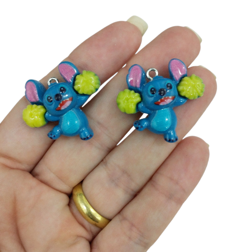Pingente Stitch Com Pompom (par) | Shopee Brasil