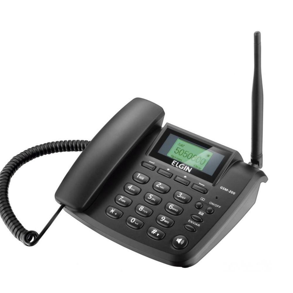 Telefone Celular-fixo Dual Chip Gsm200 Preto Elgin | Shopee Brasil