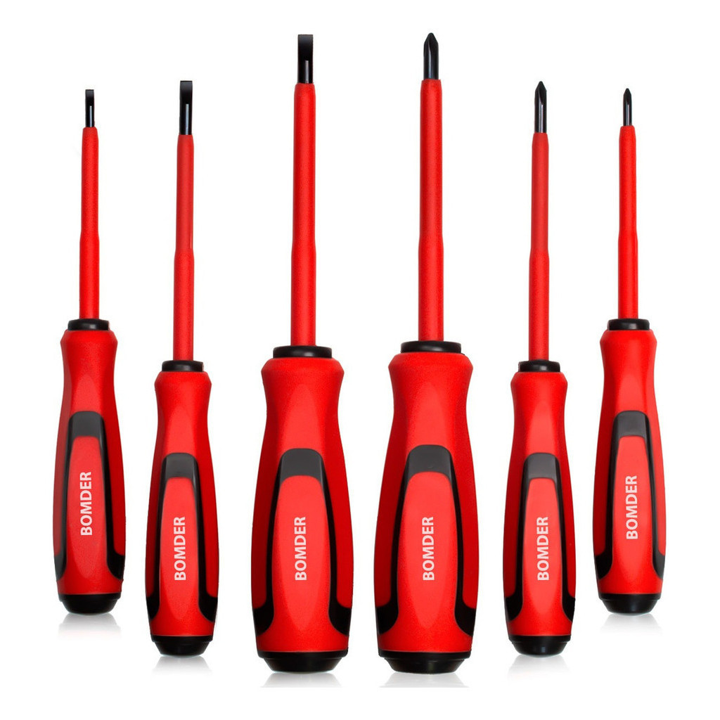Kit de Chaves Philips e Fenda, 6 Peças, Cabo Emborrachado, Tamanhos ...
