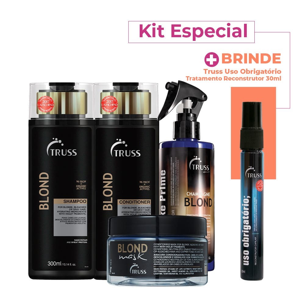 Kit Truss Blond Tratamento Completo (5 produtos) | Shopee Brasil