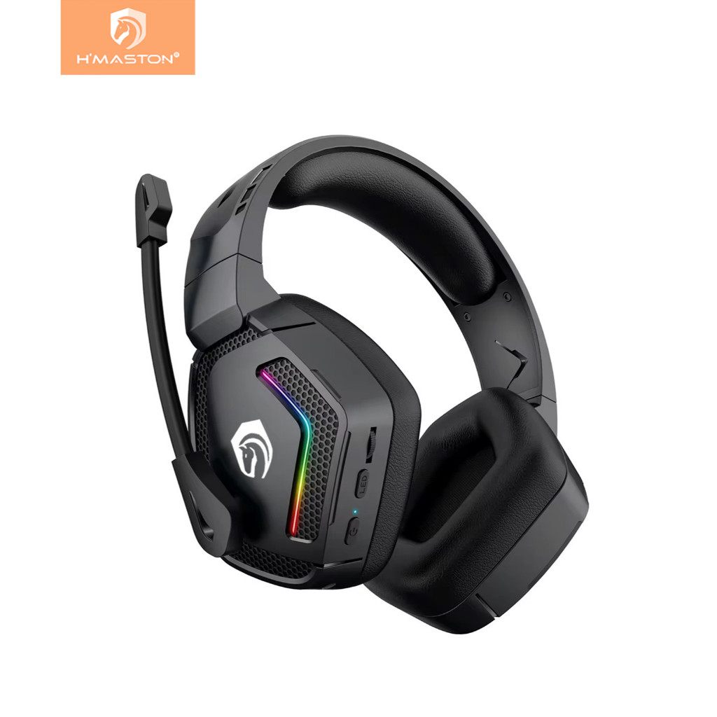 Fone Headset gamer sem fio Bluetooth LED RGB Com Microfone Original H ...