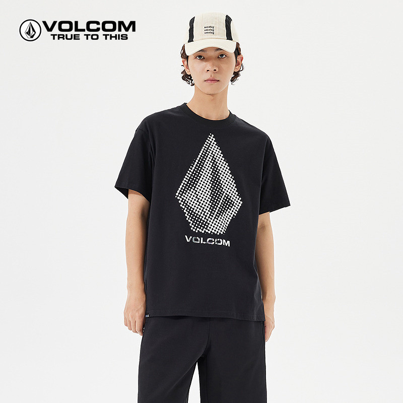 Volcom Diamond Outdoor Fashion LOGO Camiseta Esportiva Impressa Novo ...