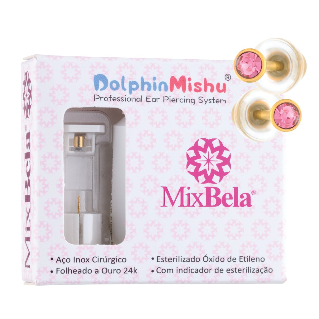 BRINCO DOLPHINMISHU ROSA 3MM | Shopee Brasil