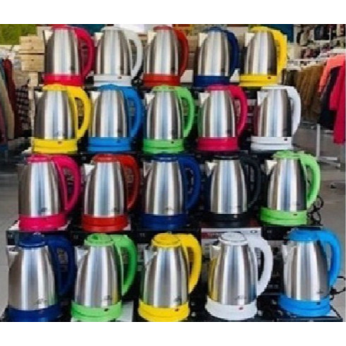 Jarra Chaleira Elétrica 110v ou 220v Inox Desligamento Automático 1,8 Litros Colorido - Envio ...