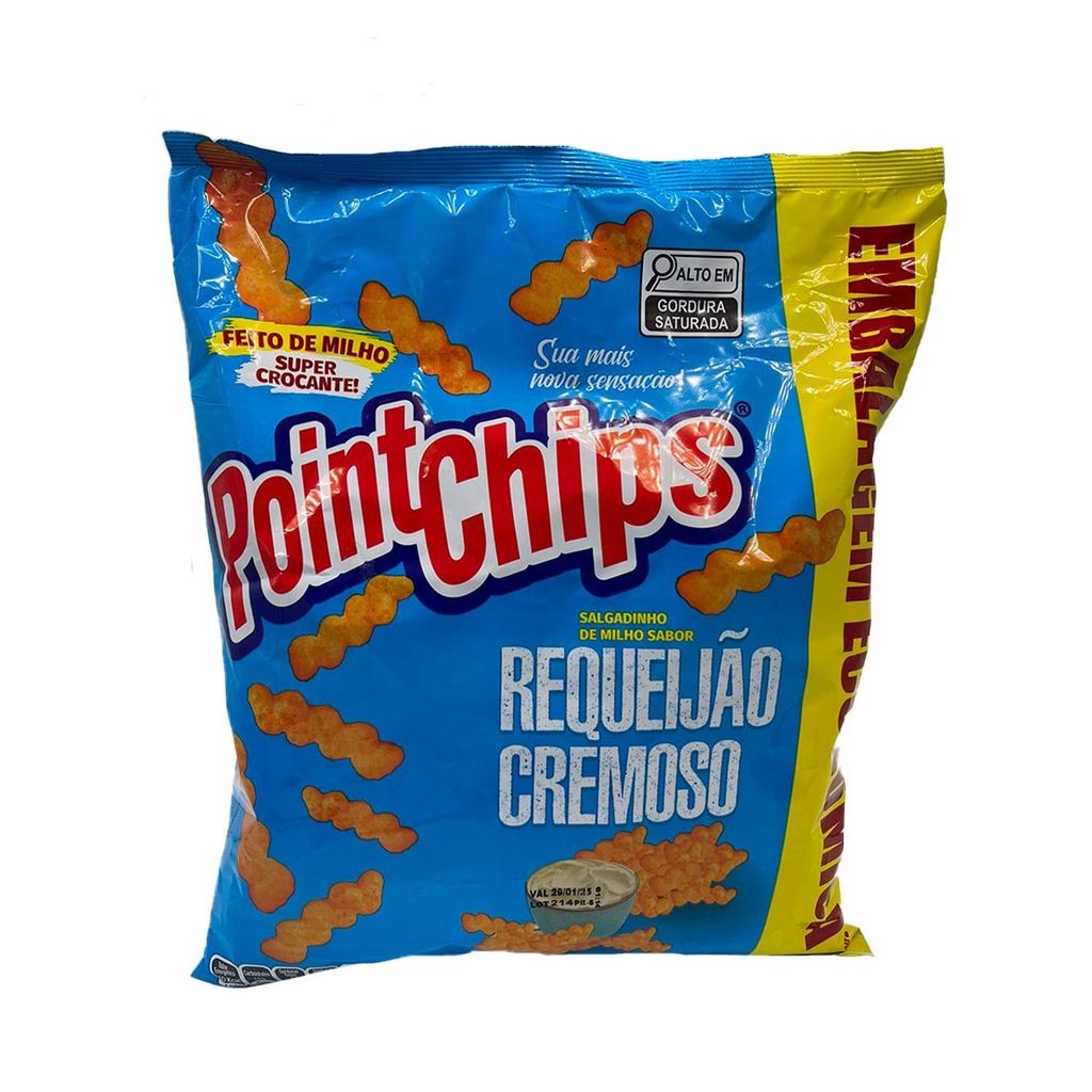 Salgadinho Pointchips Sabor Requeijão 200g | Shopee Brasil