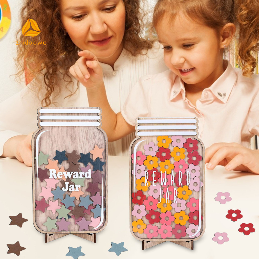 Student Encouragement Jar Children Reward Wooden for Kids Positive ...
