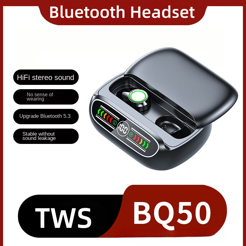 Novo BQ50 Fones De Ouvido Sem Fio Bluetooth TWS Deslizando No Luz ...