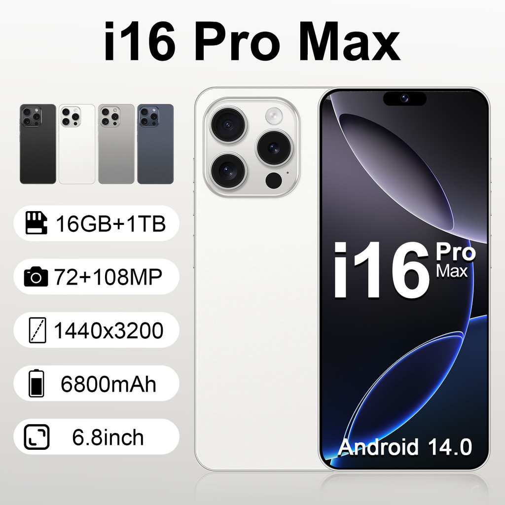 i16promax 128 Gb De Memória Grande dual SIM standby Tela Cheia 7.3 ...