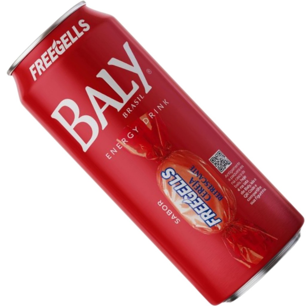 Energetico Baly Cereja Freegells 473ml Pack Com 6 Latas | Shopee Brasil